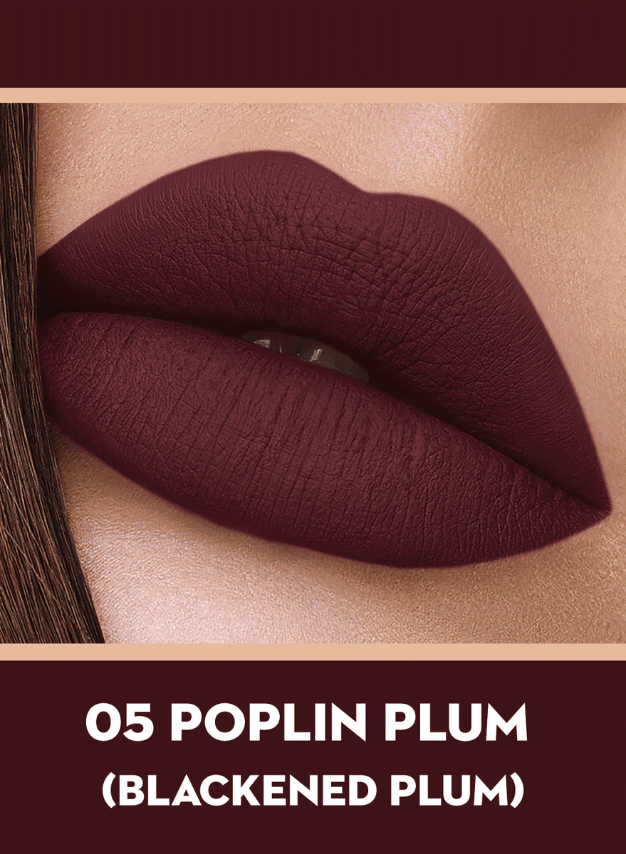 Suede Secret Matte Lipcolour - 05 Poplin Plum (Blackened Plum) | SUGAR ...